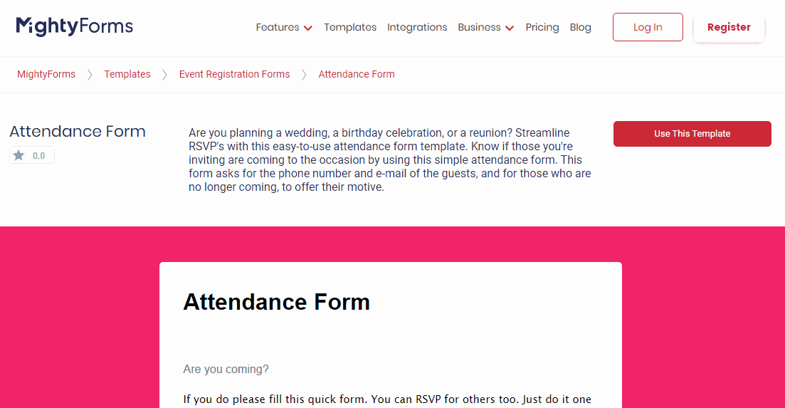 Improve Your Event Registration Form With Benchmarking Best Practices - MightyForms